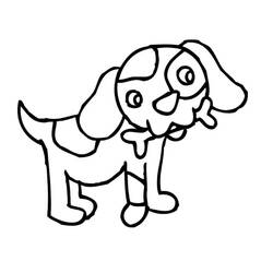 Coloriages Os de Chien (Objets) – Dessins à colorier – Coloriages à ...