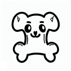 Coloriages Os de Chien (Objets) – Dessins à colorier – Coloriages à ...